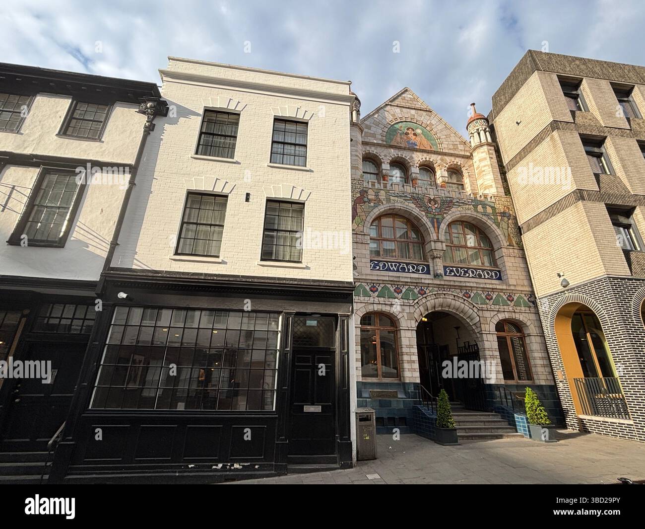 Bristol city centre showing urban life, historic buildings, modern ...
