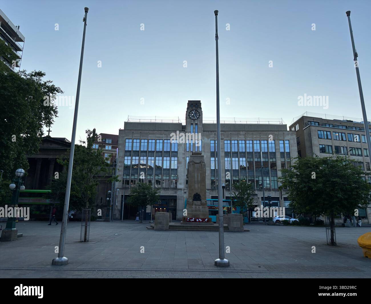 Bristol city centre showing urban life, historic buildings, modern ...