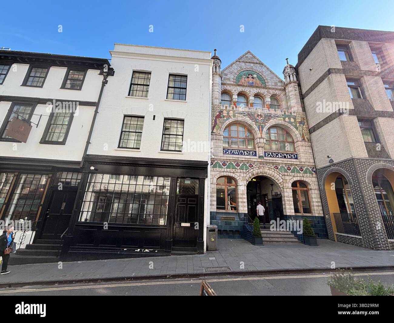 Bristol city centre showing urban life, historic buildings, modern ...