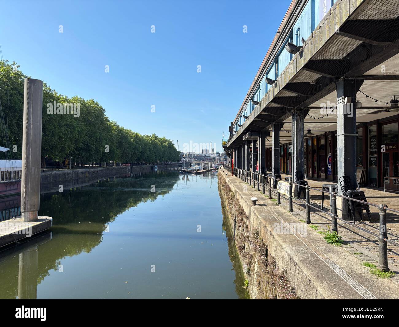 Bristol city centre showing urban life, historic buildings, modern ...