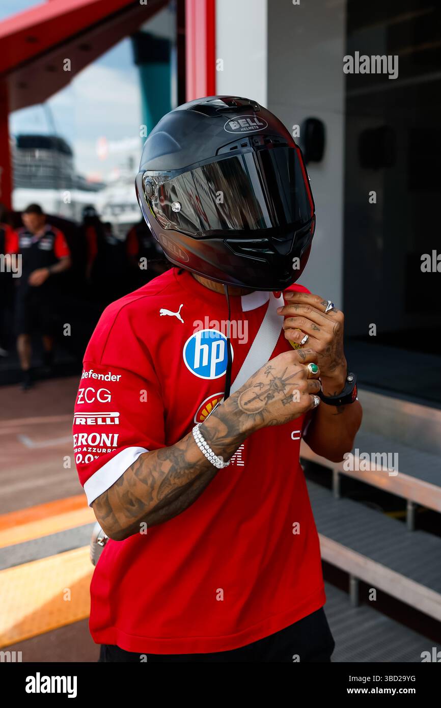 HAMILTON Lewis (gbr), Scuderia Ferrari SF-25, portrait during the ...