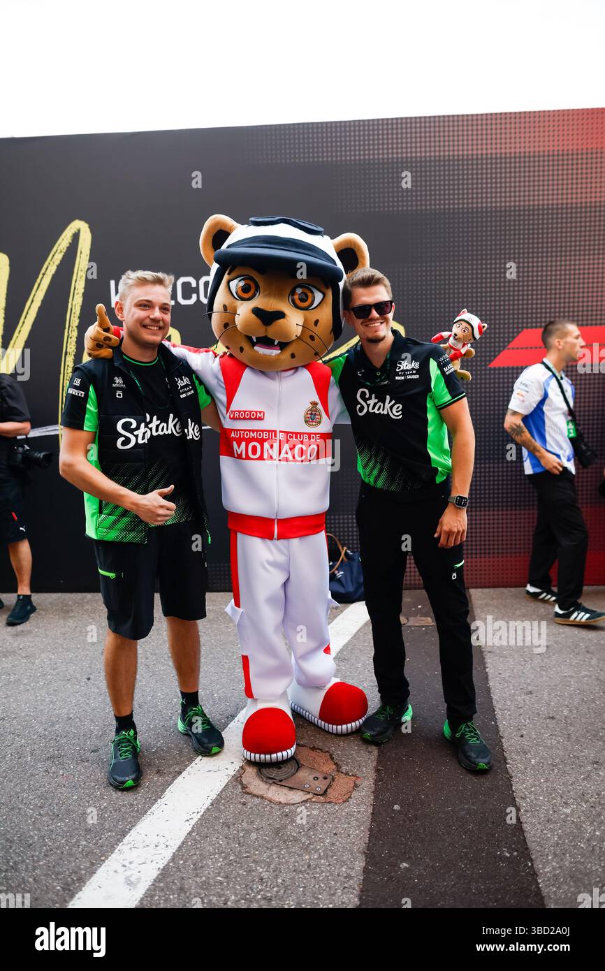 Automobile Club de Monaco mascot illustration during the Formula 1 Tag ...
