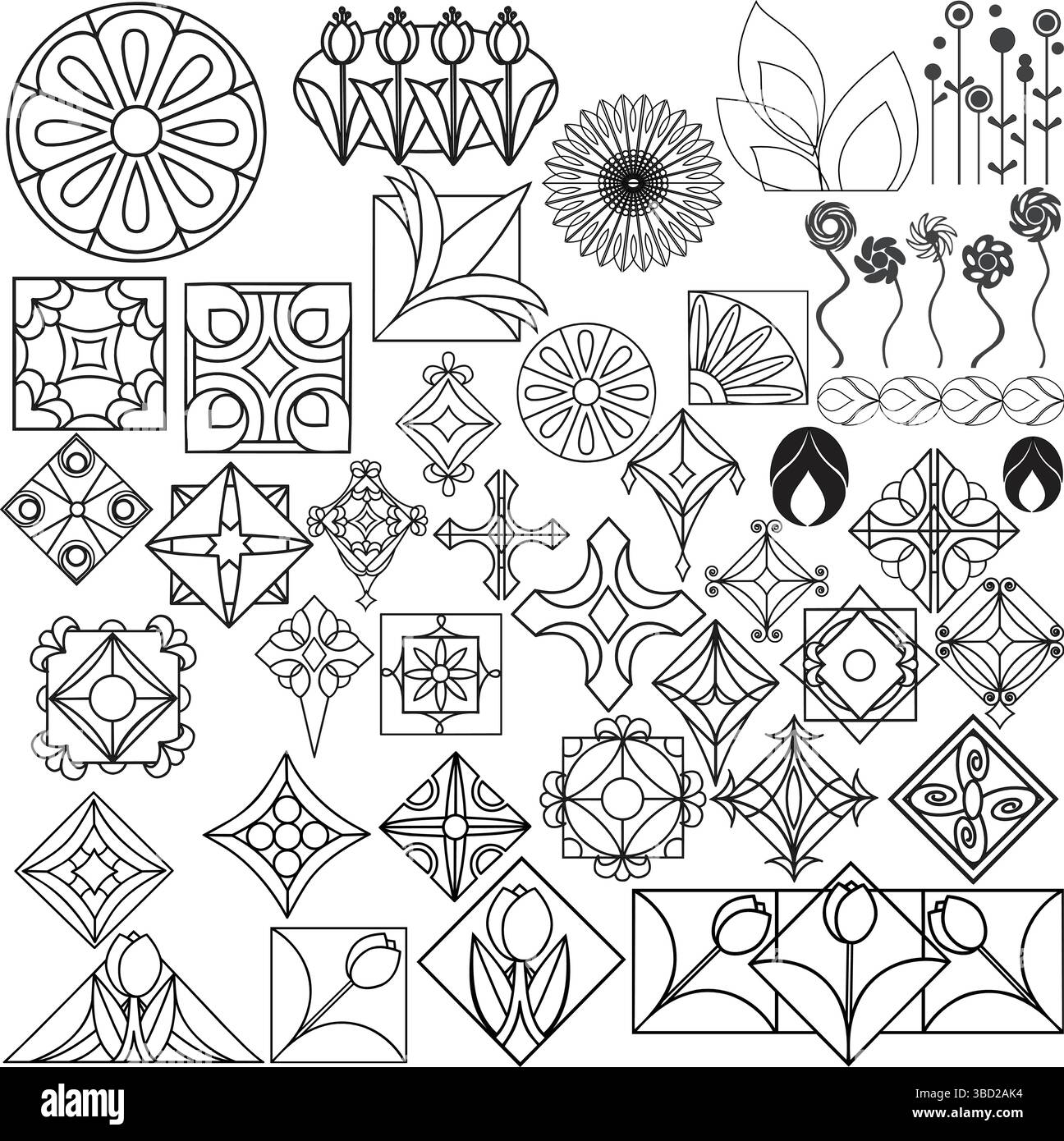 Graceful symmetry Cut Out Stock Images & Pictures - Alamy