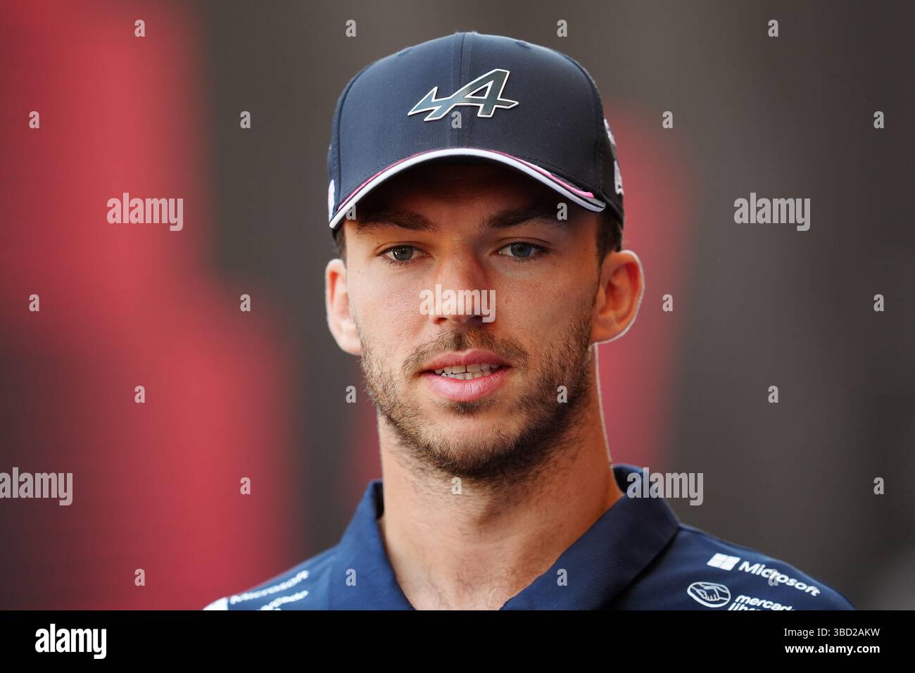 Alpine driver Pierre Gasly during the preview day at the Circuit de ...