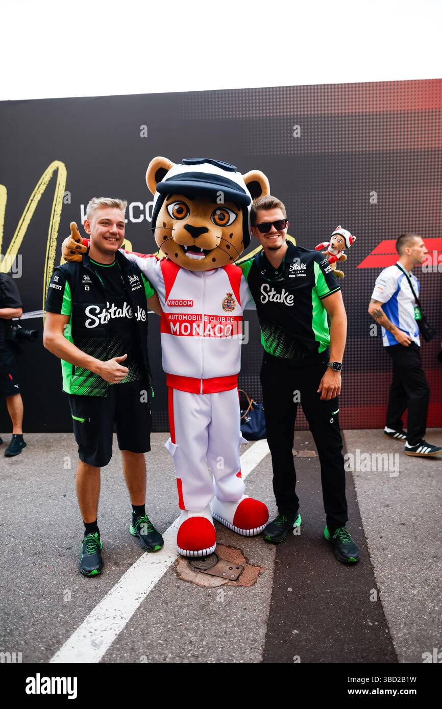 Automobile Club de Monaco mascot illustration during the Formula 1 Tag ...