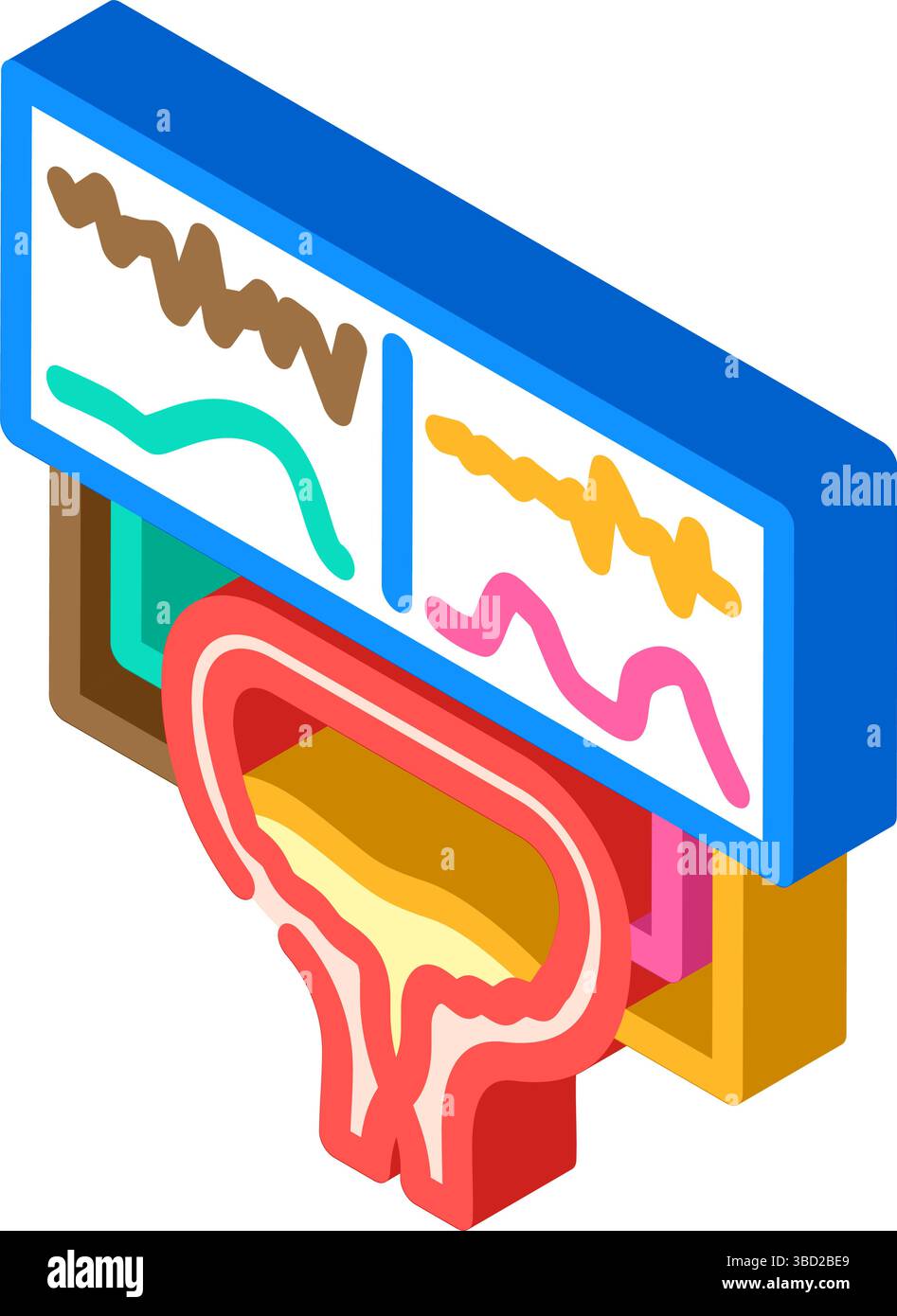urodynamic testing urology isometric icon vector illustration Stock ...