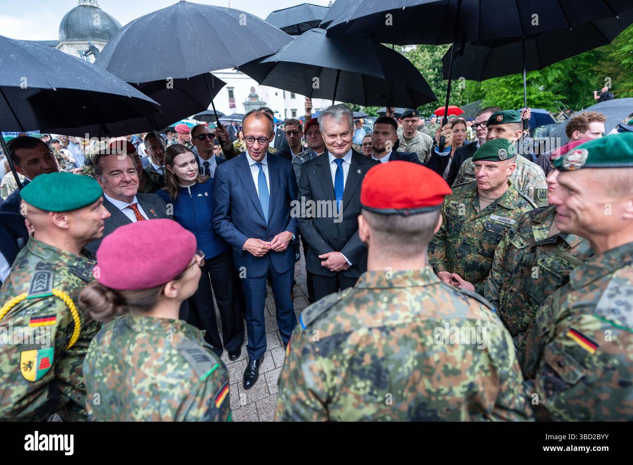 Vilnius, Lithuania. 22nd May, 2025. German Chancellor Friedrich Merz ...