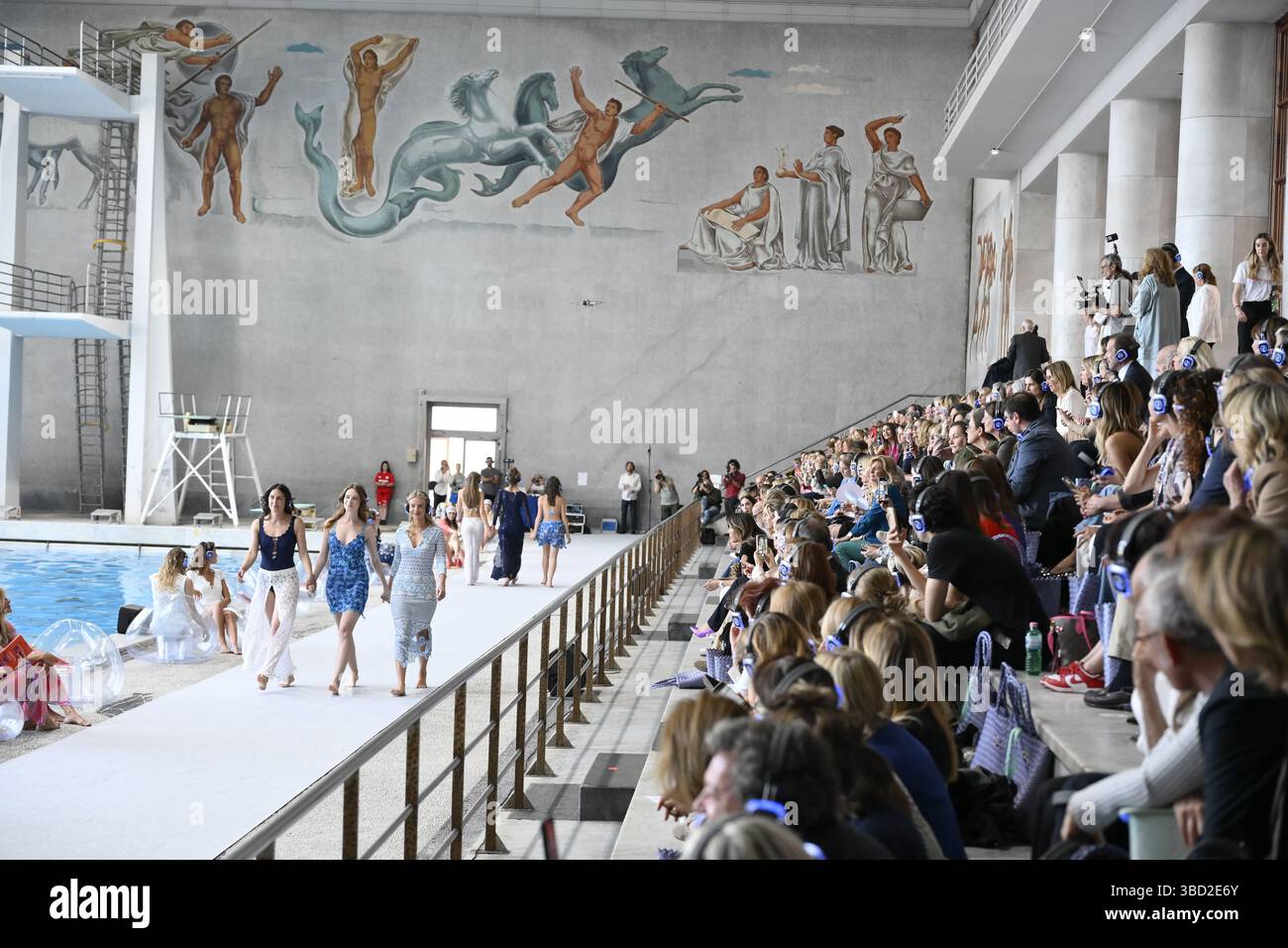 Rome, Italy. 22nd May, 2025. Rome: Coni swimming pool at the Foro ...
