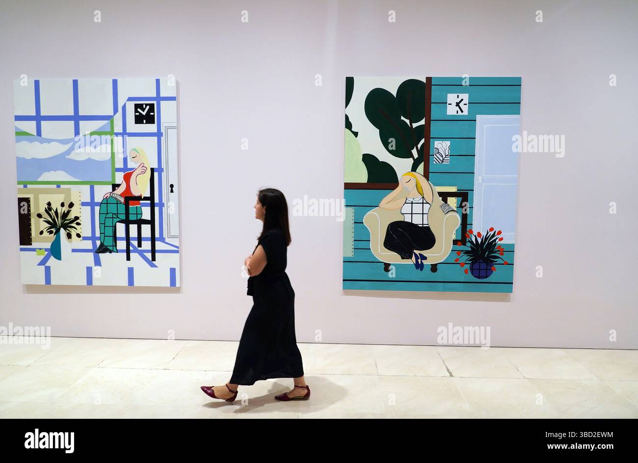 Images from the presentation of the exhibition 'Farah Atassi. Genius ...