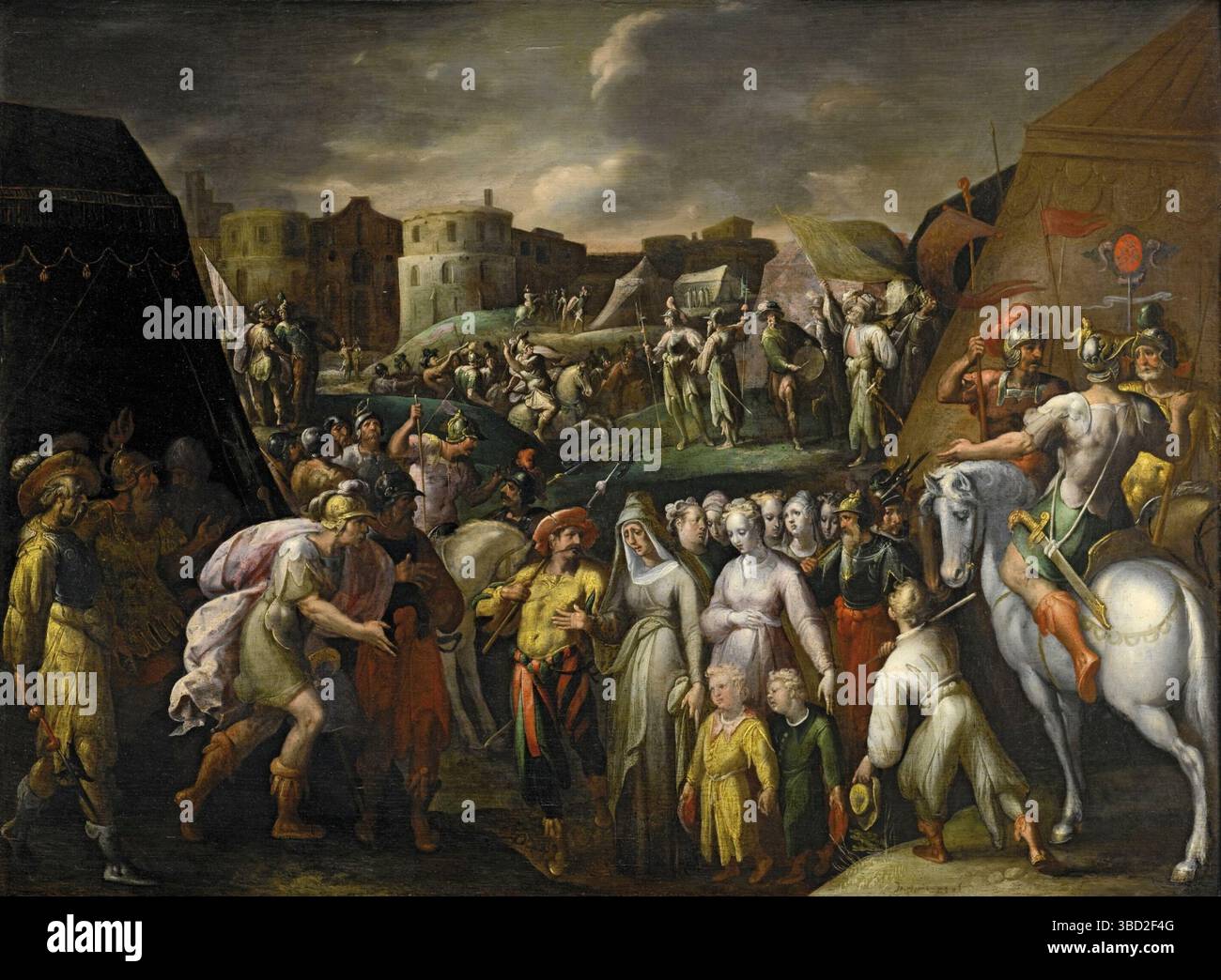 Alexander the Great with the family of Darius by Hans Jordaens. In 333 ...