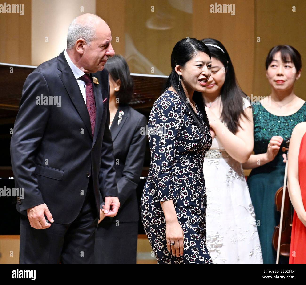 Japanese Princess Tsuguko of Takamado and Hungarian President Tamas ...