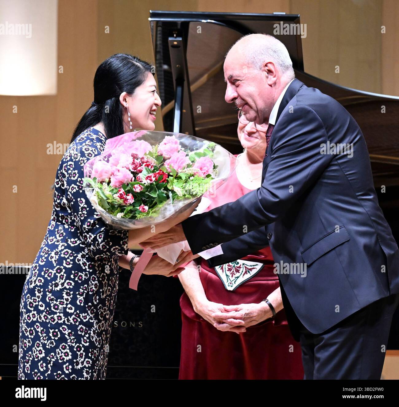 Japanese Princess Tsuguko of Takamado and Hungarian President Tamas ...