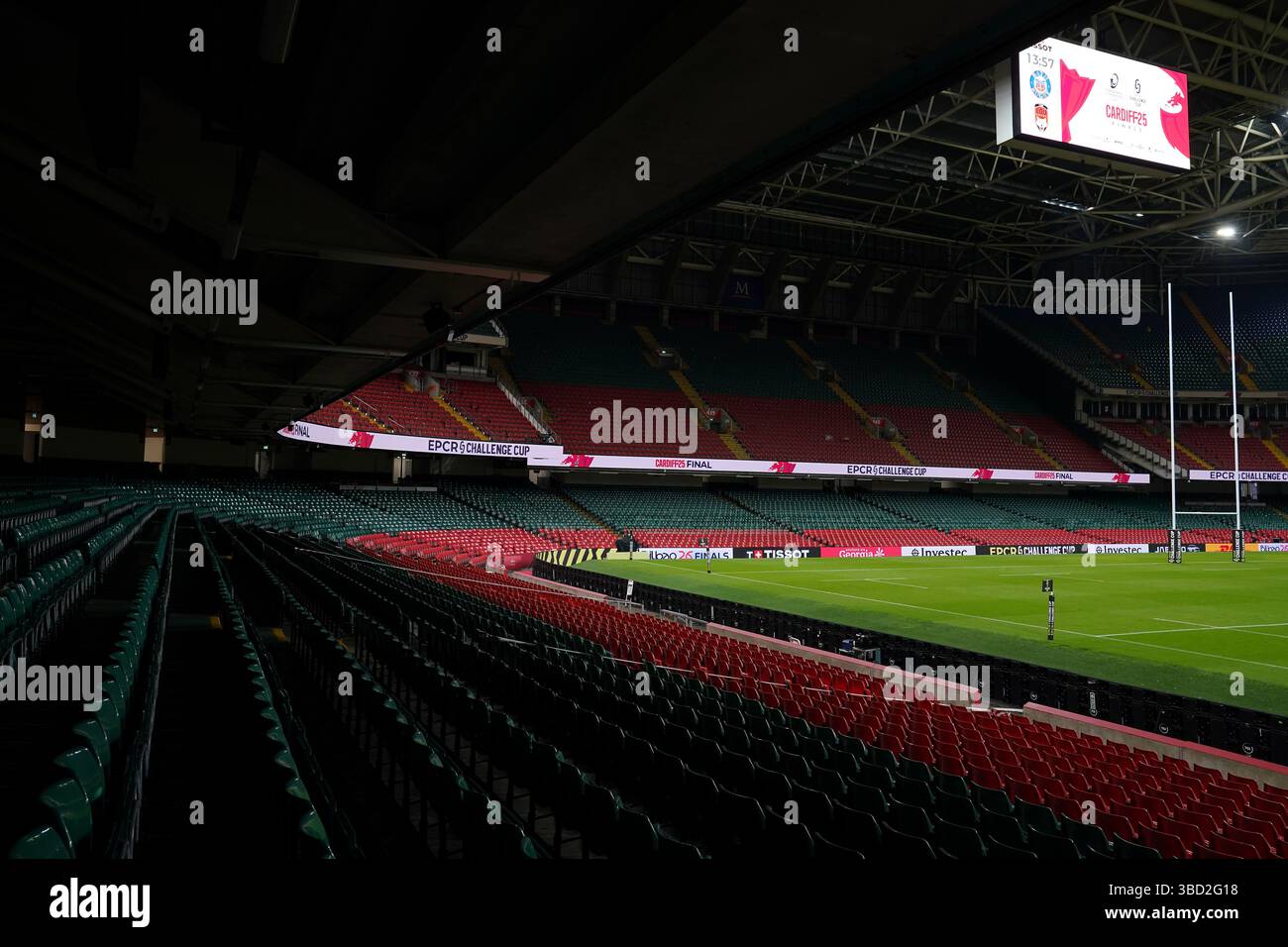 A general view inside the Principality Stadium, Cardiff. The venue will ...