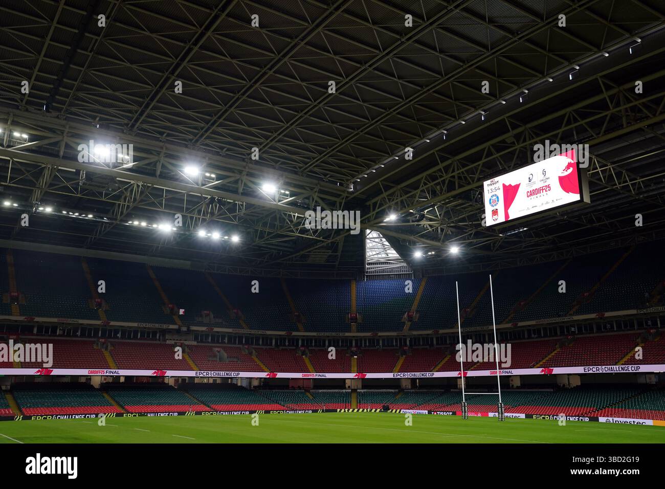 A general view inside the Principality Stadium, Cardiff. The venue will ...