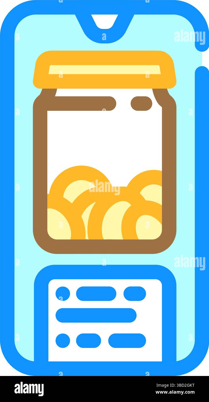 automated savings feature fintech color icon vector illustration Stock ...