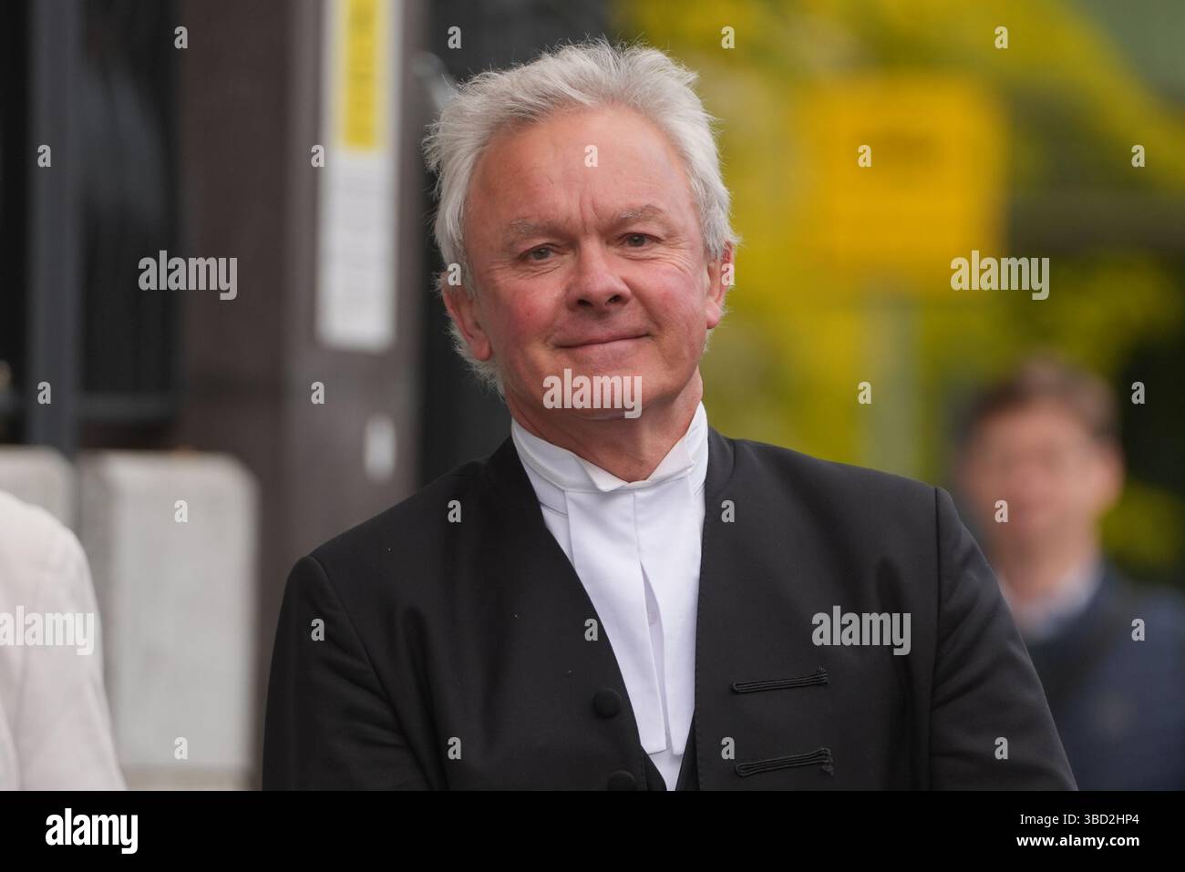 Declan Doyle SC for Gerry Adams outside the High Court in Dublin, where the former Sinn Fein ...