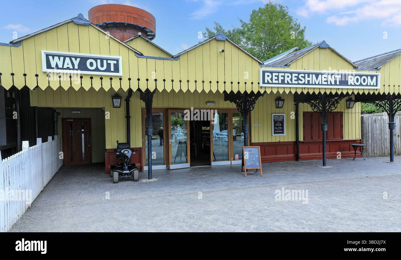 The entrance and exit and refreshment room at Blists Hill Victorian Town, an open-air museum ...