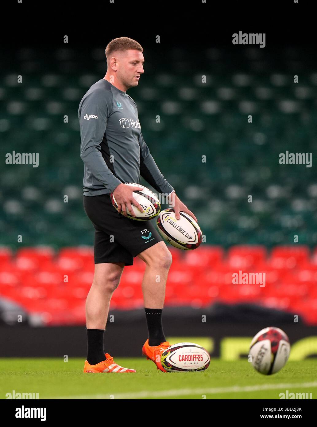 Bath's Finn Russell during the captain's run at the Principality ...