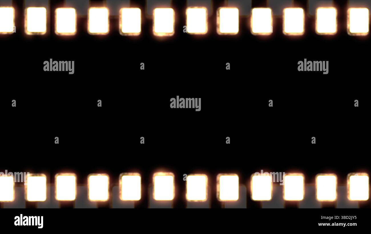 Classic Film Strip Border set against a striking Black Background for ...