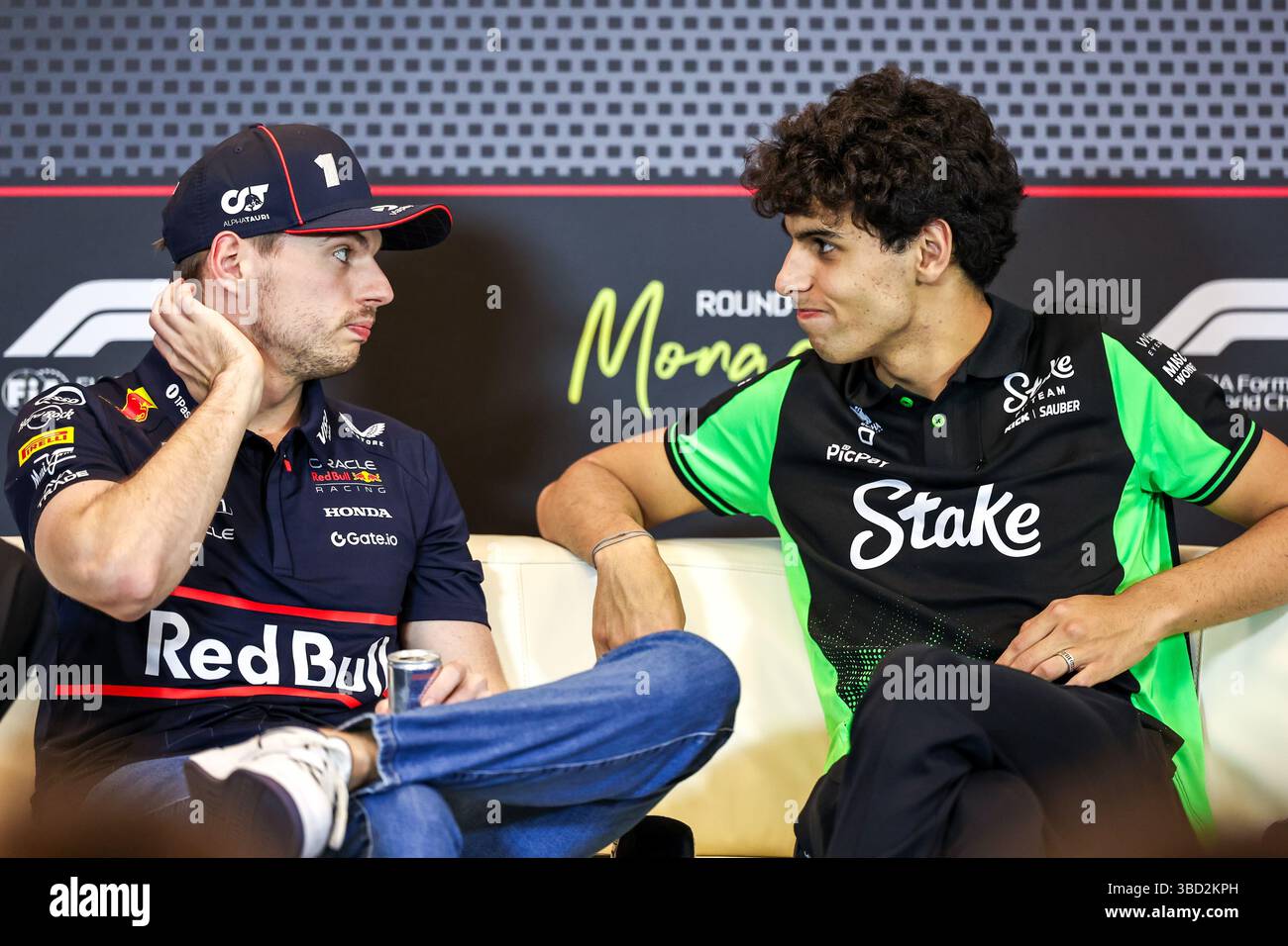 MONTE-CARLO, MONACO - MAY 22: Max Verstappen of the Netherlands and ...