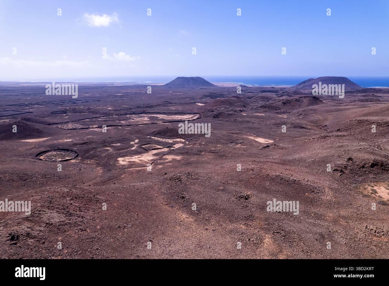 Aerial photo of volcanic hills in Canary Islands Stock Photo - Alamy