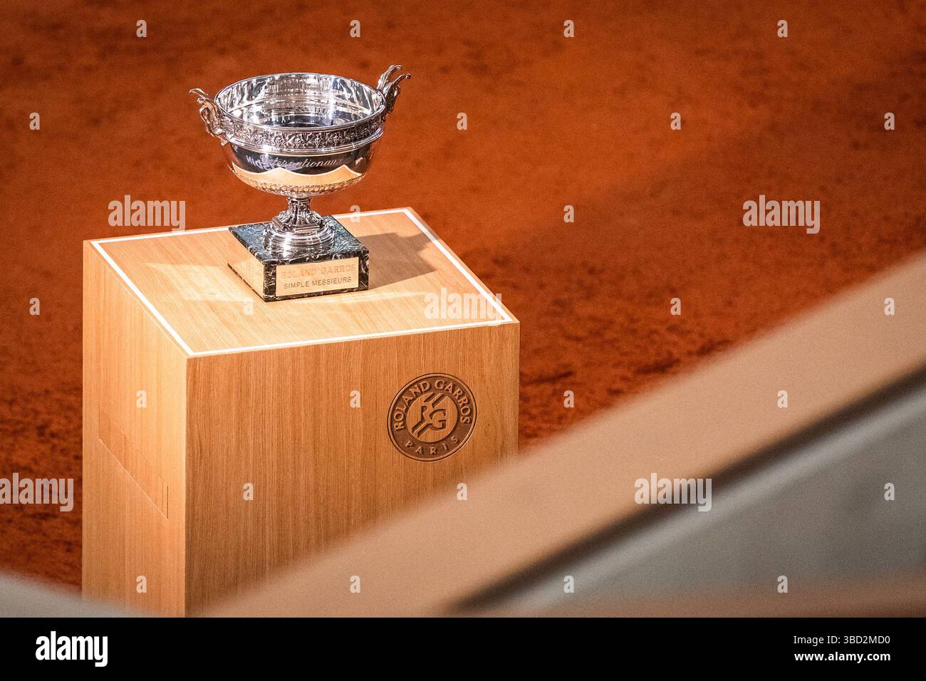 La Coupe des Mousquetaires during the qualifying of the Roland-Garros ...
