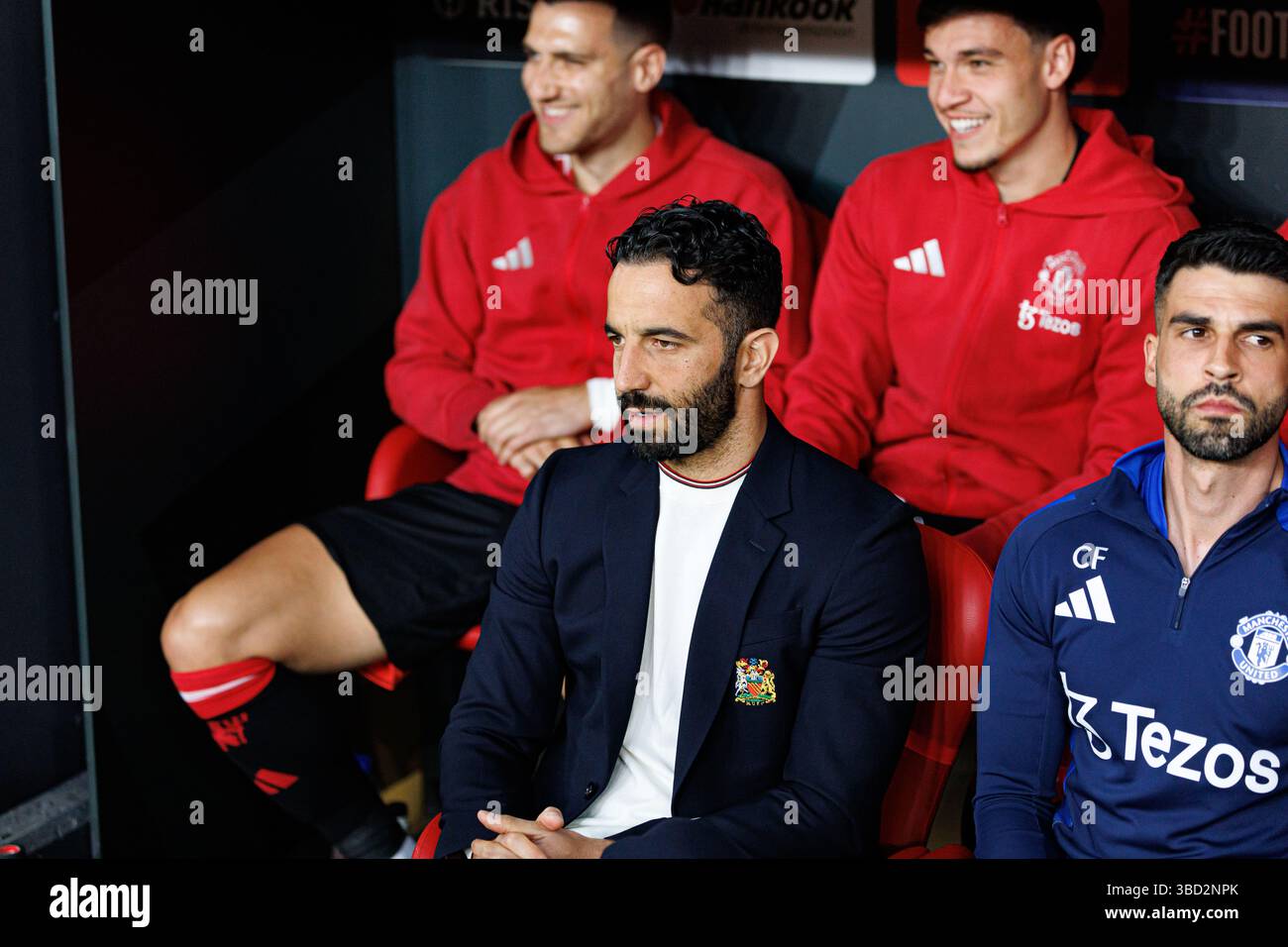 Ruben Amorim seen during UEFA Europa League 2025 final game between ...