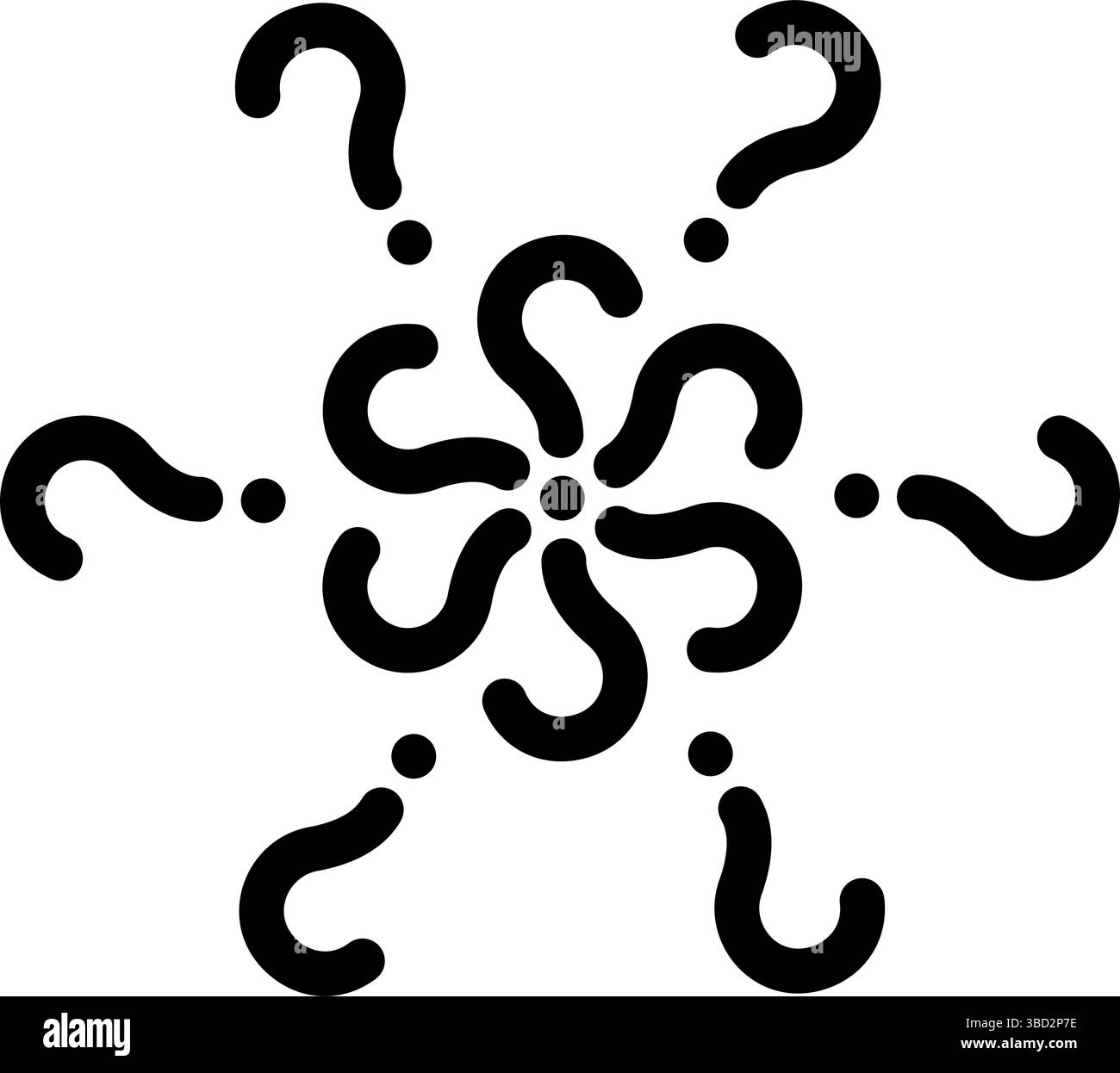 Signs of questions Sign question icon black color vector illustration ...
