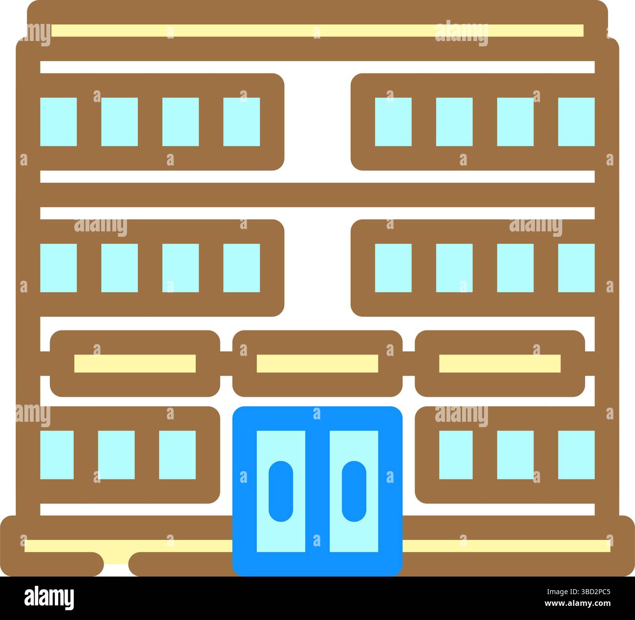 department store shop color icon vector illustration Stock Vector Image ...