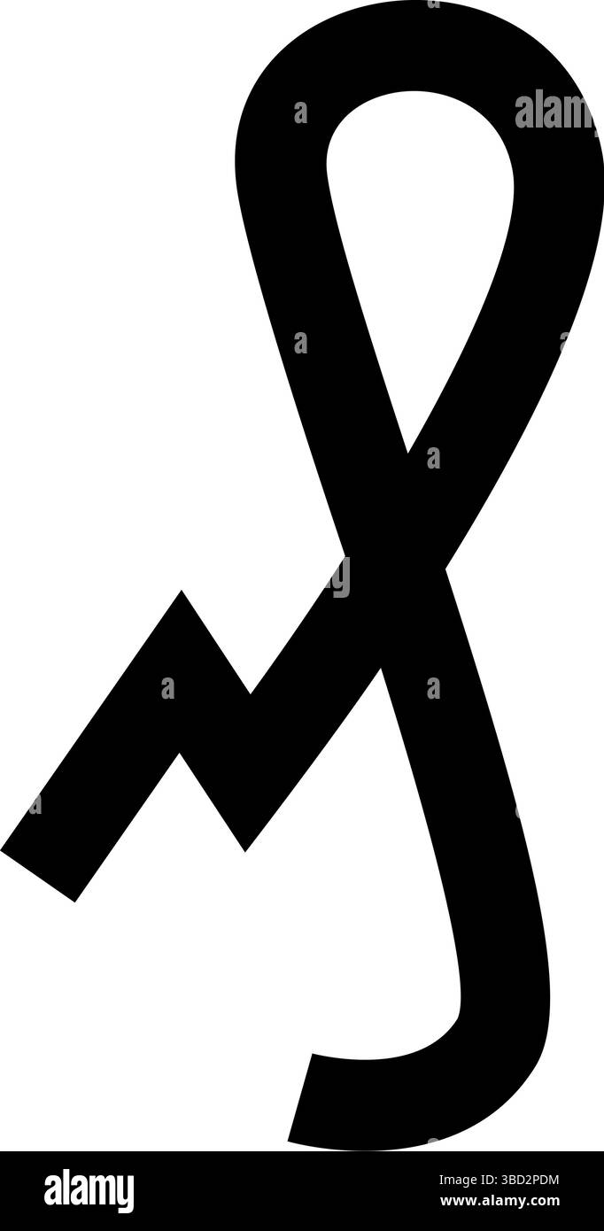 Pfennig German penny sign glyph money symbol icon black color vector ...