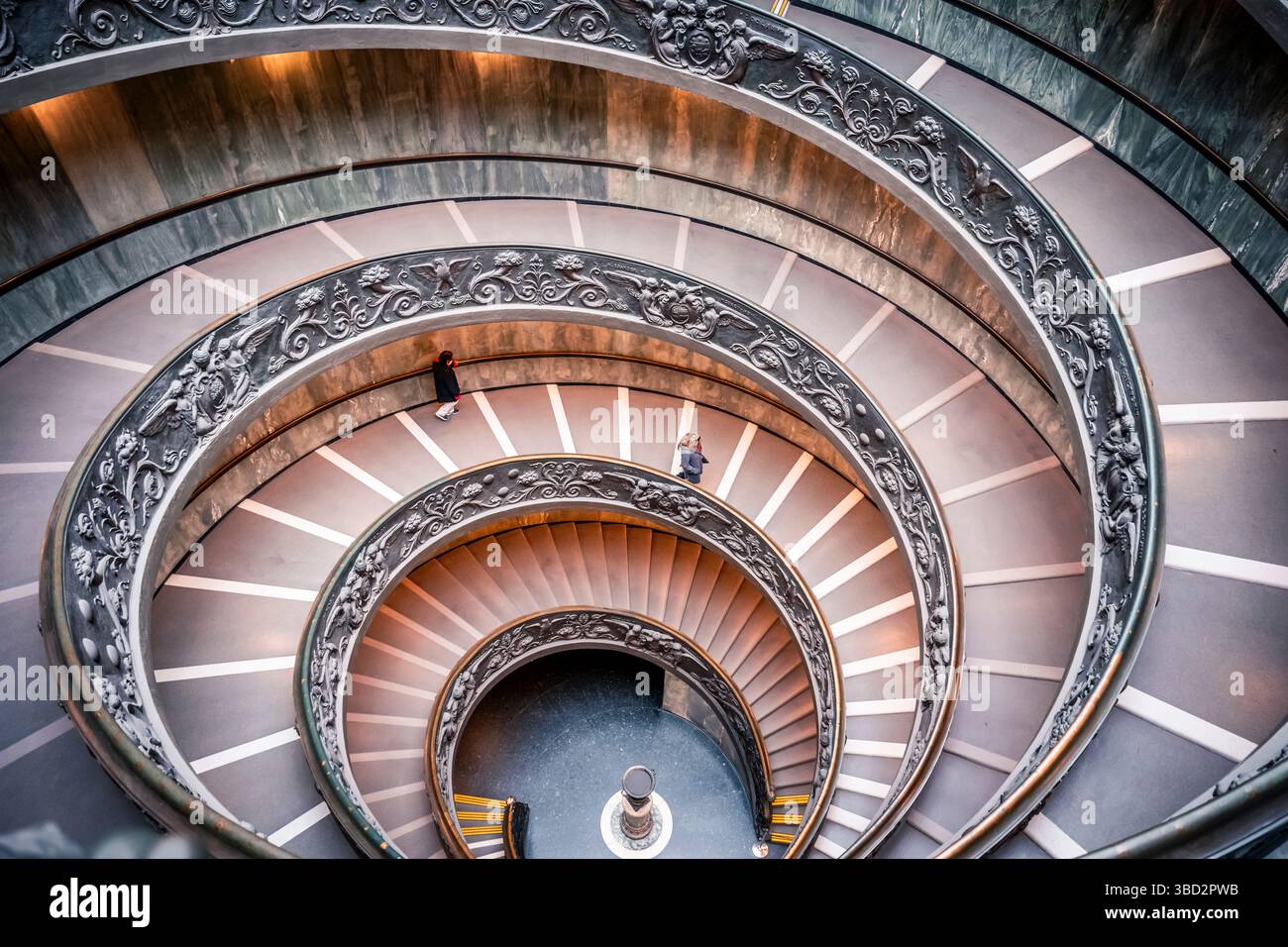 The Bramante Staircase at the Vatican Museums Stock Photo - Alamy