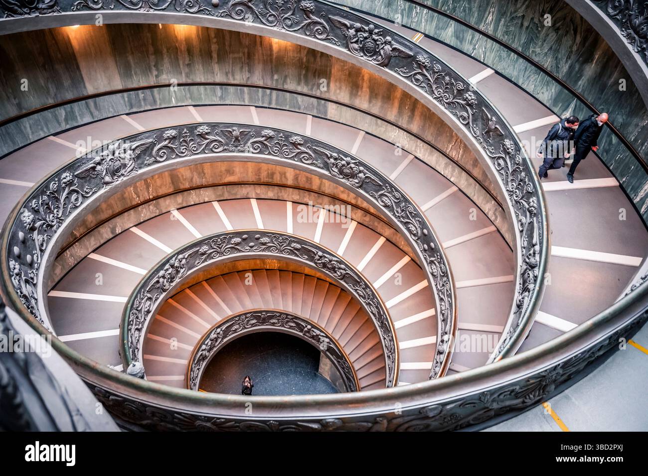 The Bramante Staircase at the Vatican Museums Stock Photo - Alamy