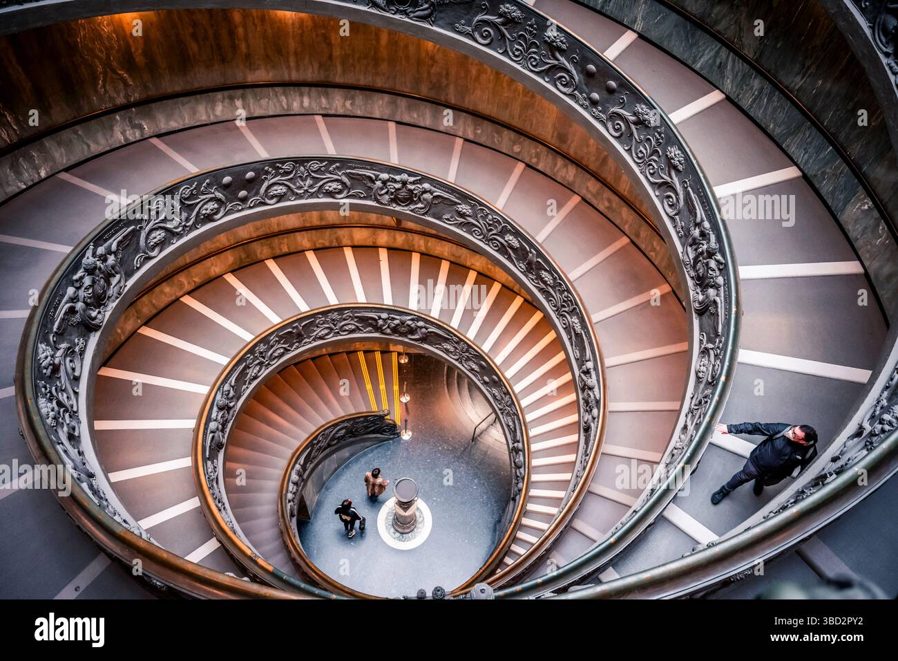 The Bramante Staircase at the Vatican Museums Stock Photo - Alamy