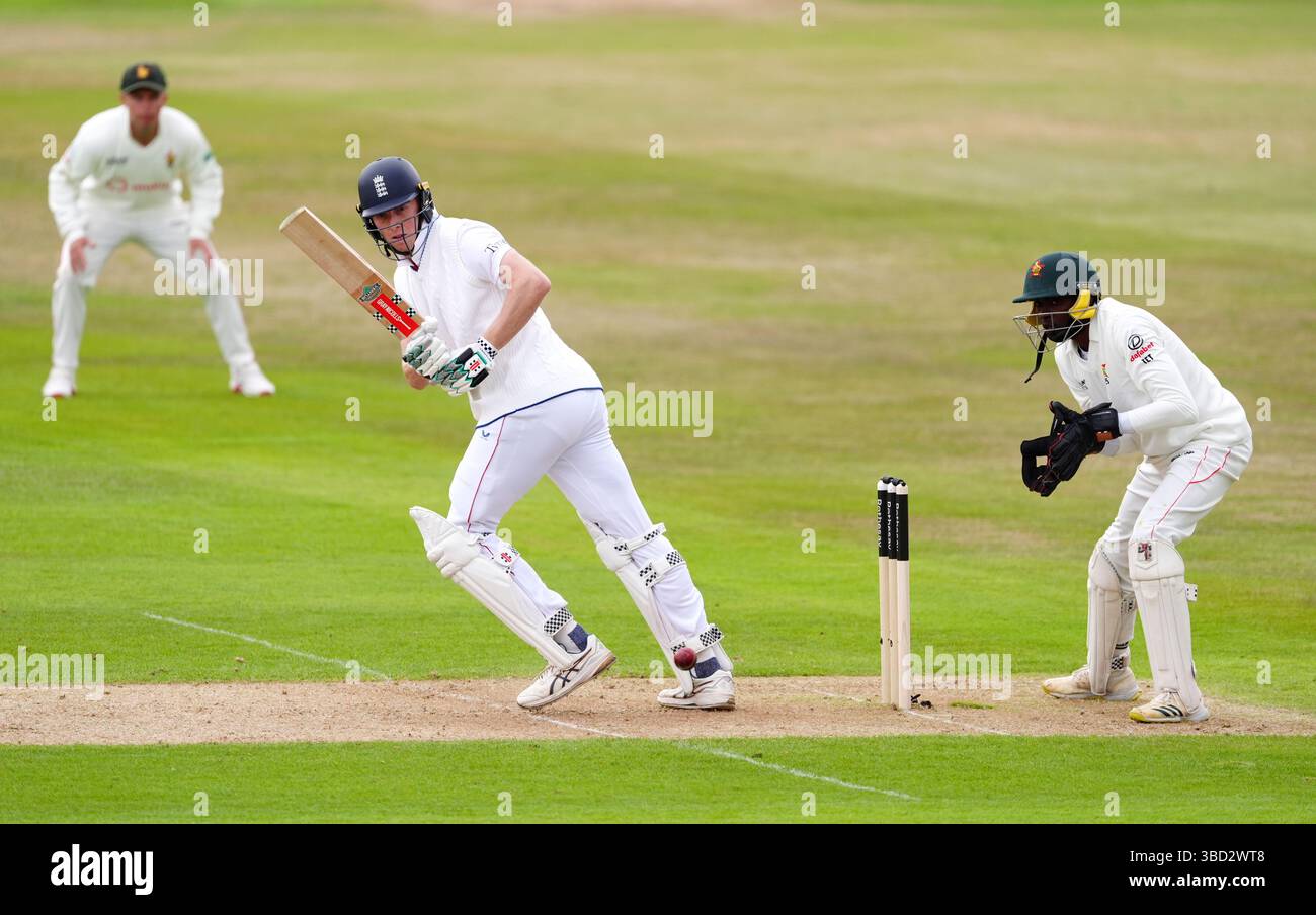 England's Zak Crawley on day one of the Rothesay International test ...