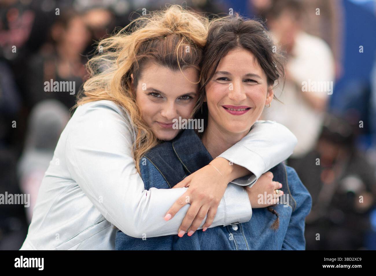 Cannes, France. 22nd May, 2025. Romane Gueret and Lise Akoka attending ...