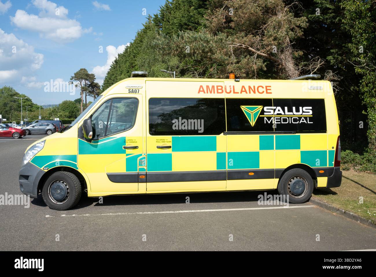 Antrim, Northern Ireland - May 20th, 2025: Salus Medical ambulance ...