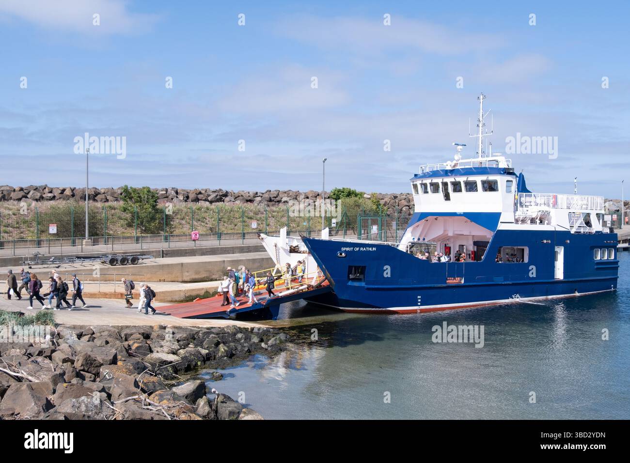 Ballycastle, Northern Ireland - May 21st, 2025: Passengers disembark ...