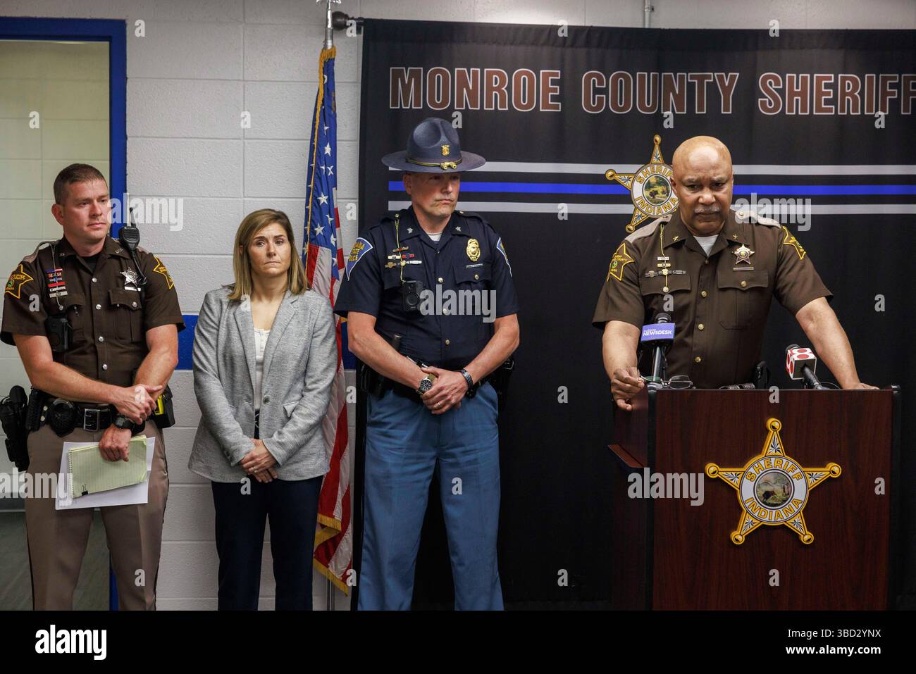 BLOOMINGTON, INDIANA - MAY 21: Deputy Jeff Brown, Indiana, Detective Lt ...