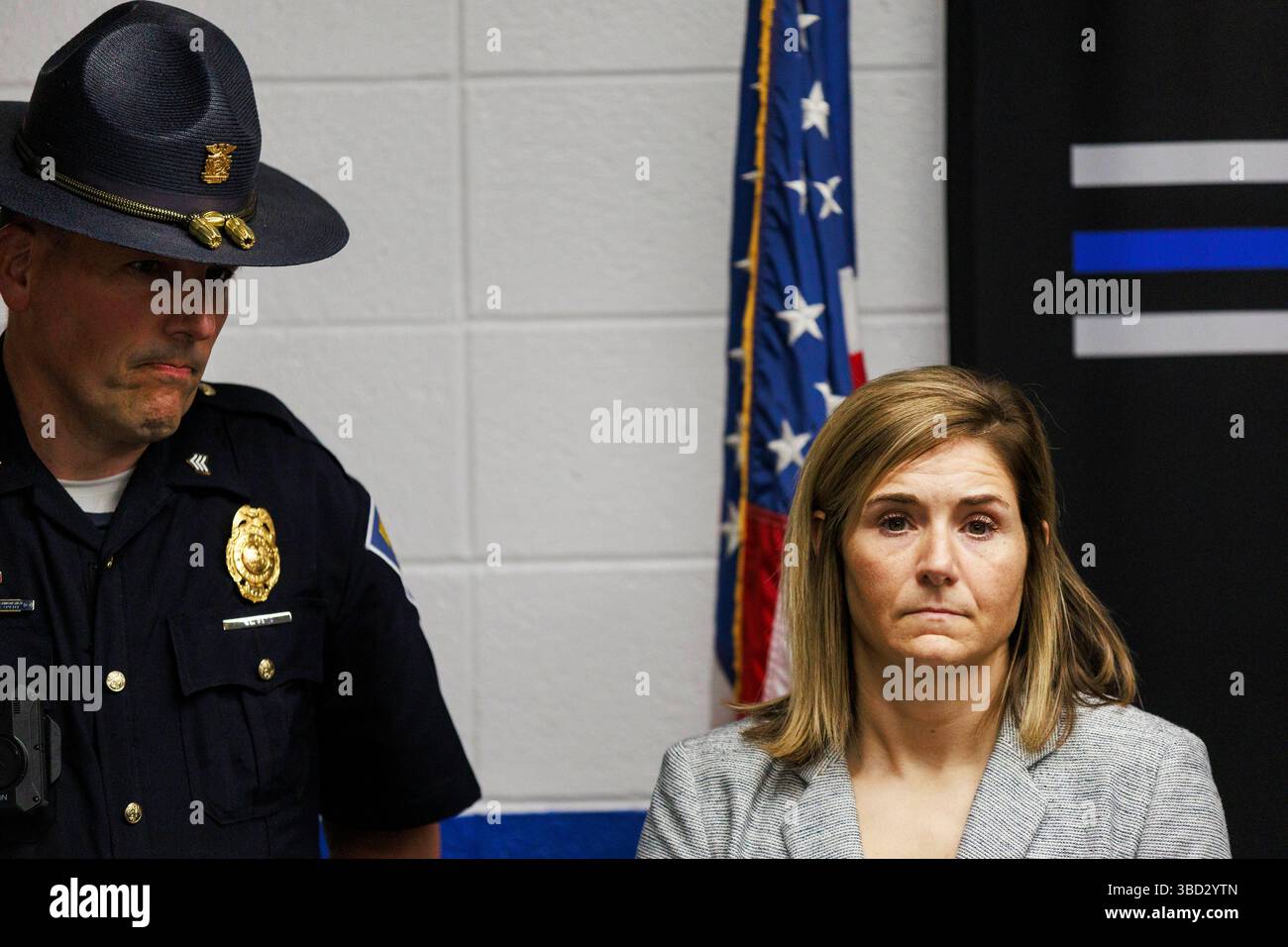 BLOOMINGTON, INDIANA - MAY 21: Sgt. Kevin Getz of the Indiana State ...