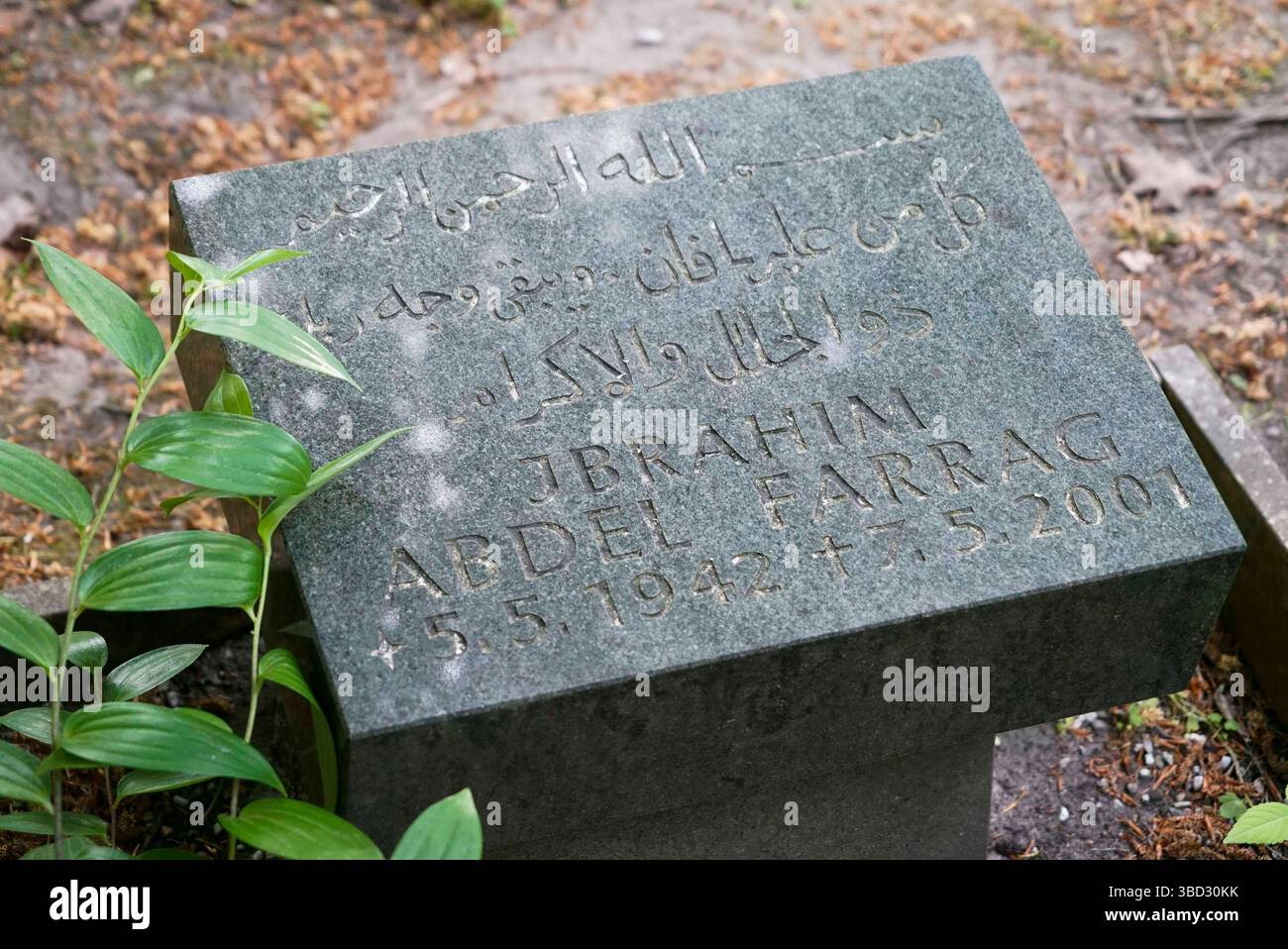 Grabstelle des Vaters von Naddel, Nadja Abd el Farrag auf dem ...