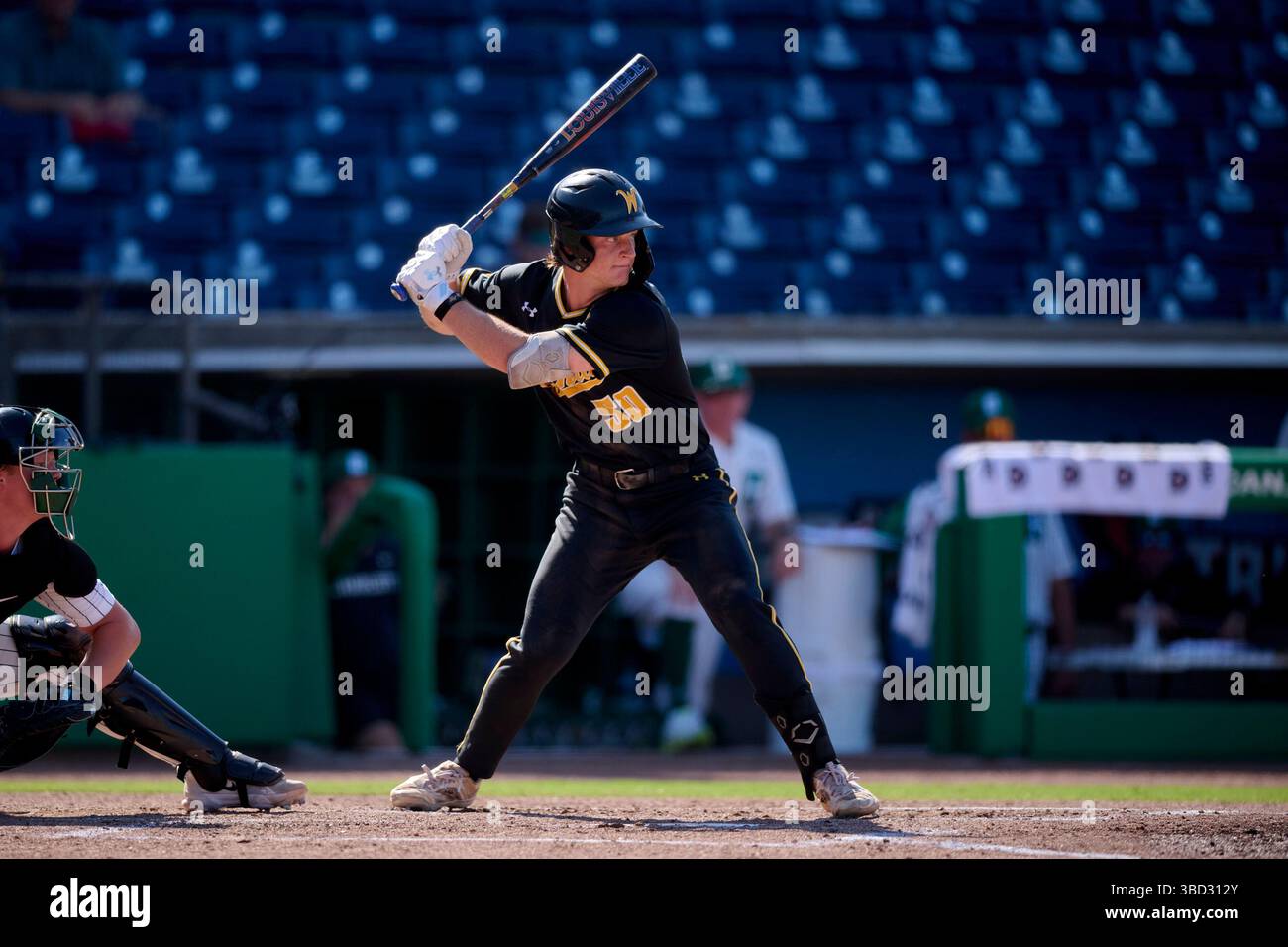 Wichita State Shockers Kam Durnin (50) bats during an American Athletic ...