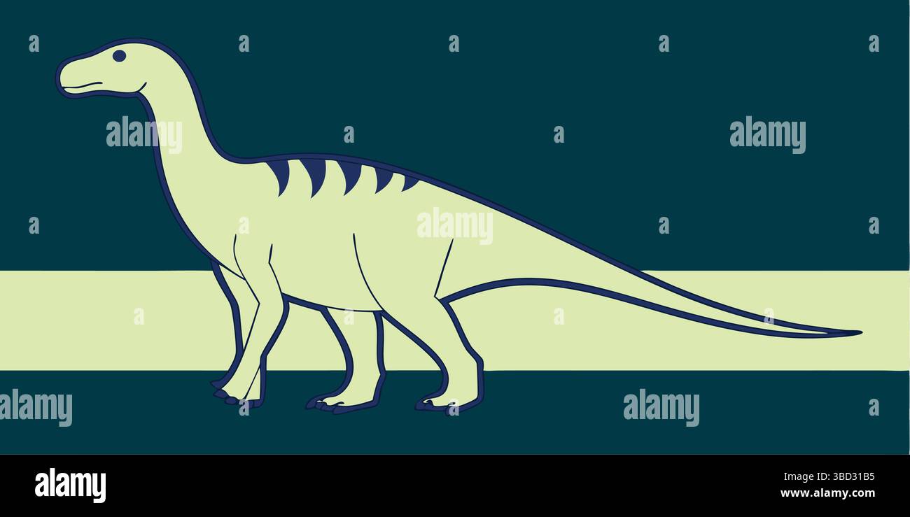 Dinosaur Illustration Vector Cartoon Art for Educational and Commercial ...