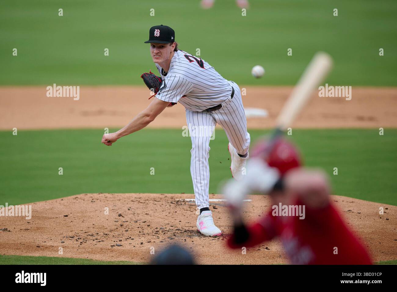 Birmingham Barons pitcher Noah Schultz (22) during an MiLB Southern ...