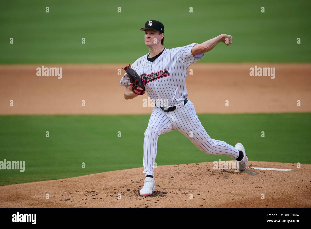 Birmingham Barons pitcher Noah Schultz (22) during an MiLB Southern ...