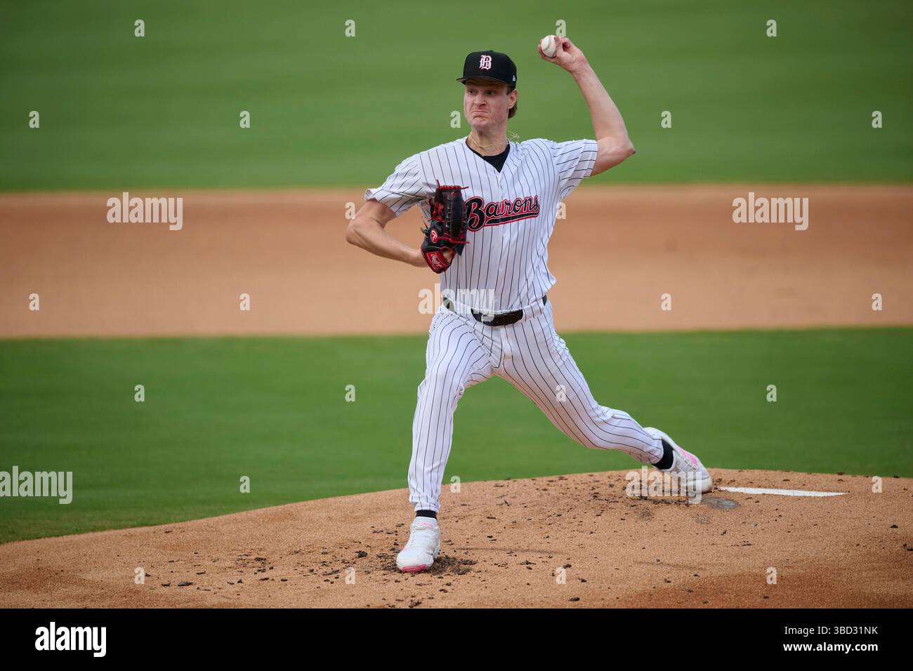 Birmingham Barons pitcher Noah Schultz (22) during an MiLB Southern ...