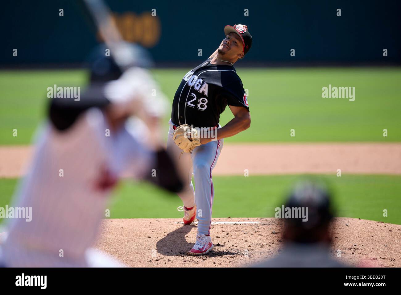 Chattanooga Lookouts pitcher Chase Burns (28) during an MiLB Southern ...