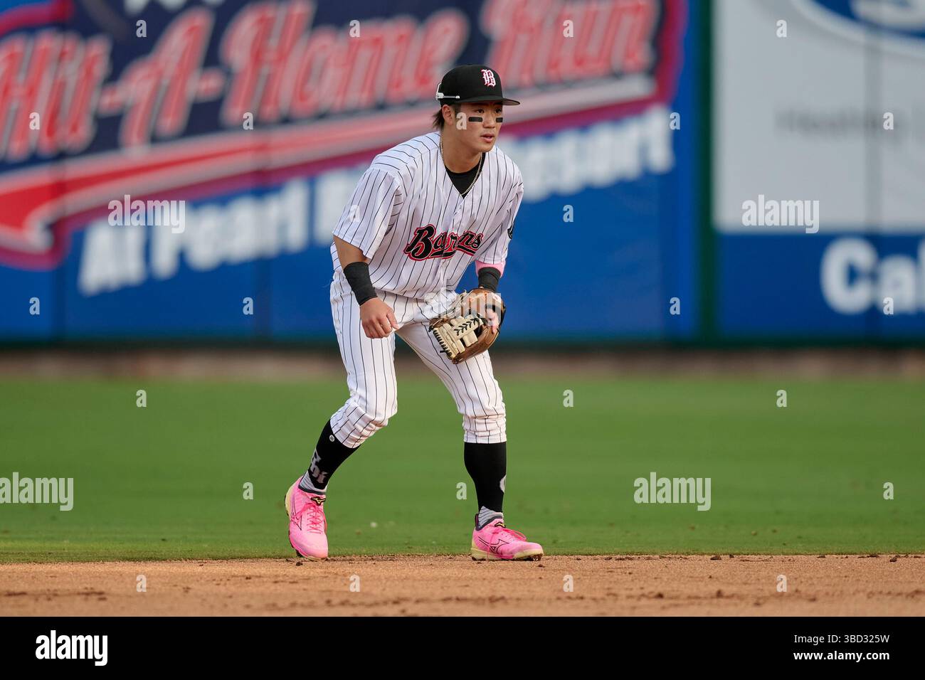 Birmingham Barons second baseman Rikuu Nishida (13) during an MiLB ...