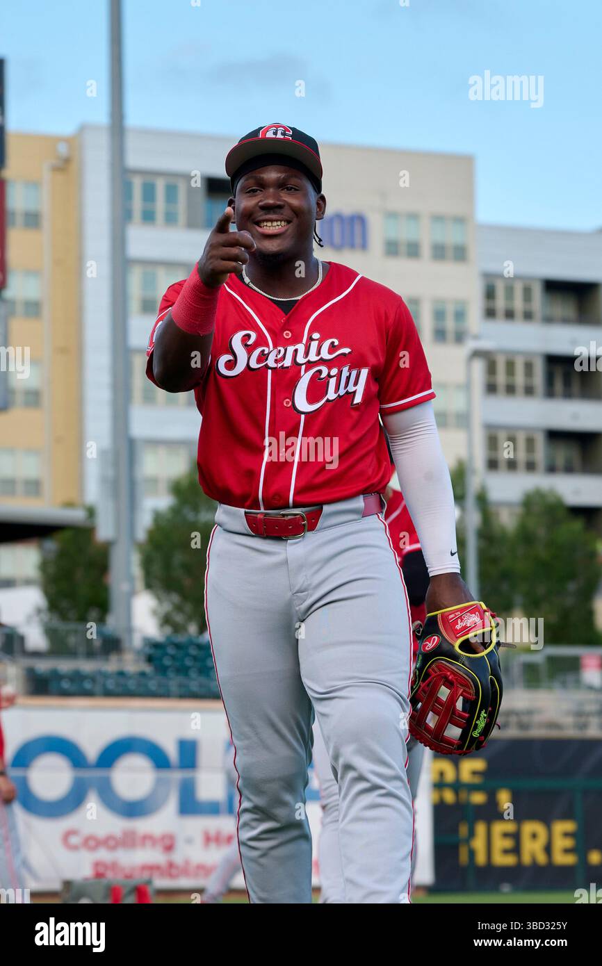 Chattanooga Lookouts outfielder Hector Rodríguez (11) before an MiLB ...