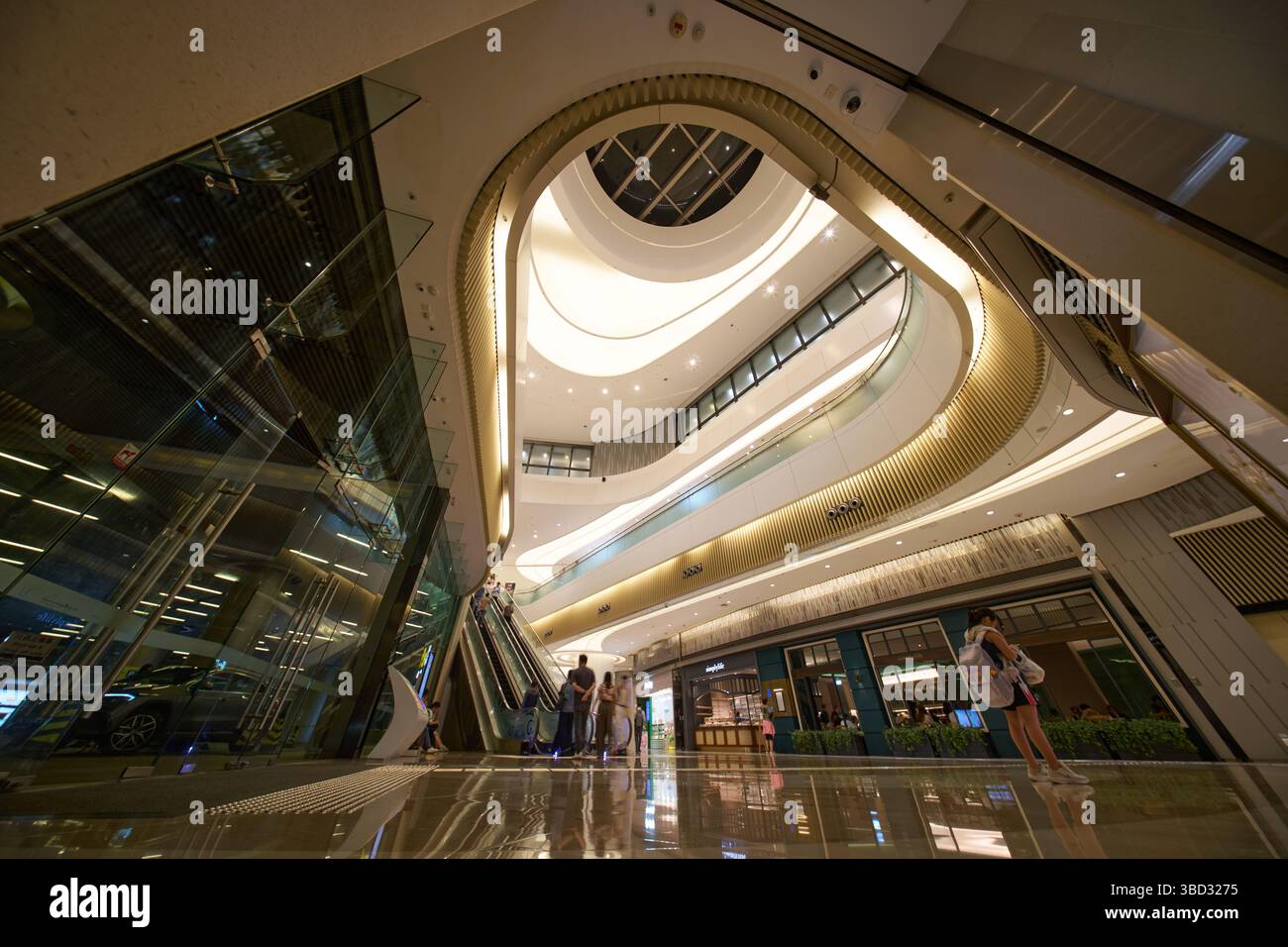 Interior of Popcorn, a shopping mall in Tseung Kwan O Stock Photo - Alamy