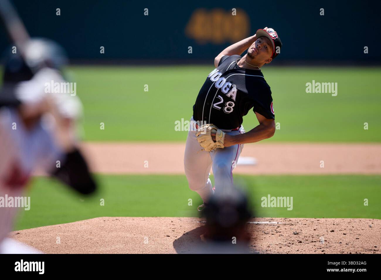Chattanooga Lookouts pitcher Chase Burns (28) during an MiLB Southern ...